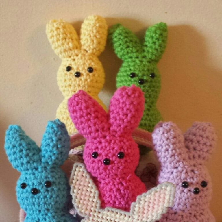 Crochet Bunny Peeps – My Magical Corner